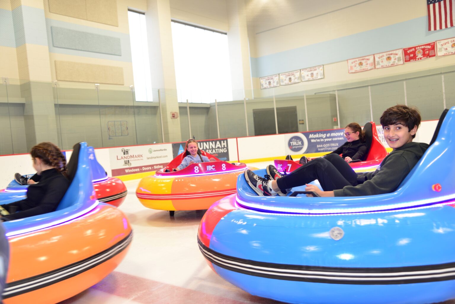 Ice Bumper Cars Make their Debut at the Glenview Community Ice Center ...